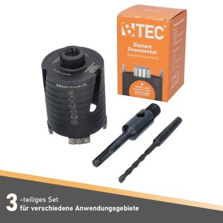 Diamant Dosenbohrer 68mm mit SDS-plus-Aufnahme Nutzlänge 80 mm, 36,95